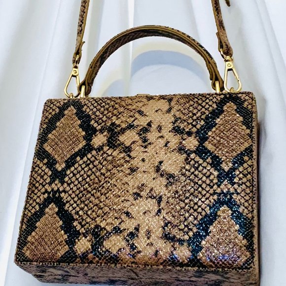 Street Level | Bags | Street Level Snakeskin Faux Leather Cross Body ...